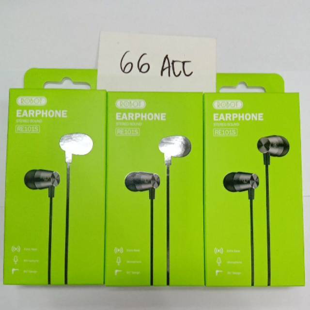 Earphone Robot RE101S ORIGINAL / Handsfree Robot RE101S ORIGINAL ...