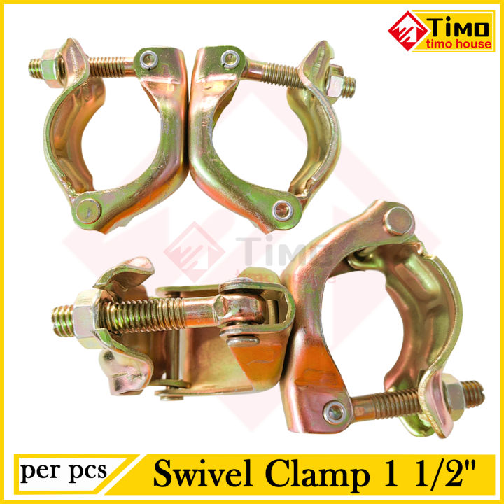 Scaffolding Clamp Swivel Clamp 1 1/2'' Fixed Clamp Gi Pipe Clamp | Lazada PH