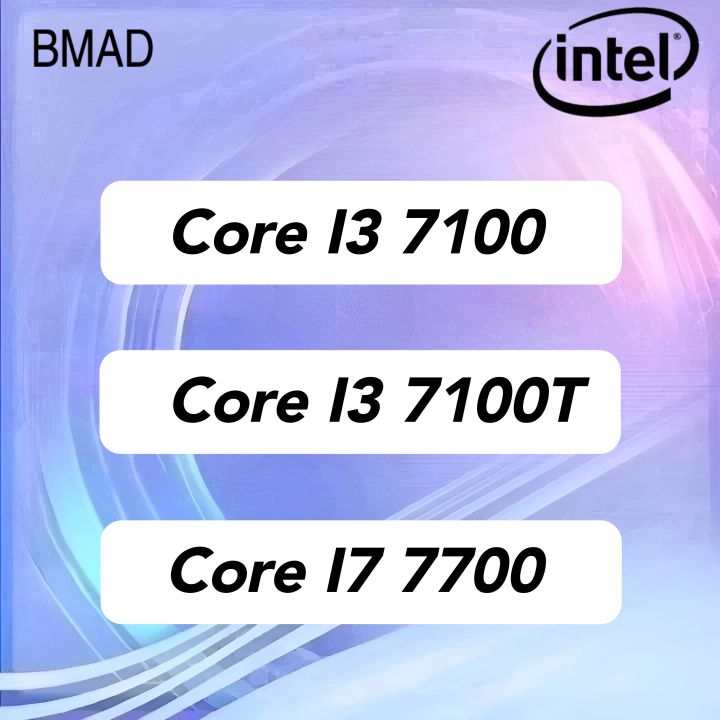 ใช้ Intel Core I3 I7ชุดประมวลผล I7หลัก7700 I3 7100t I3 7100 Cpu Th