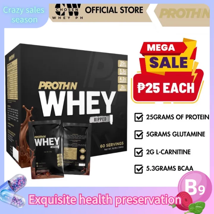 PROTHIN WHEY RIPPED WHEY PROTEIN SOLD PER SACHET Health Products ...