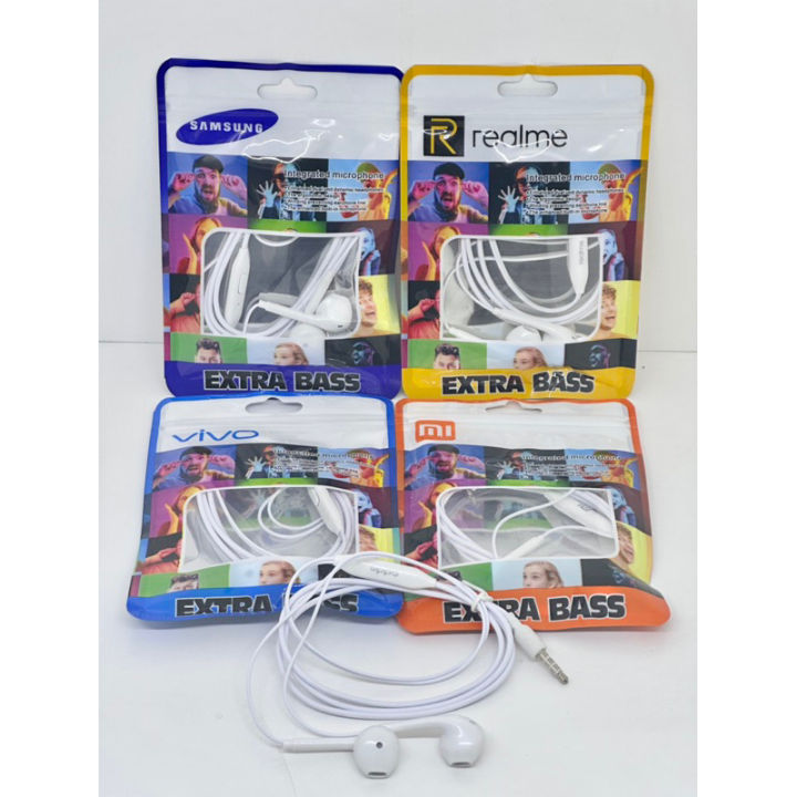Headset Branded R12 Extra Bass Mic Telepon Jack 3.5mm Handsfree ...