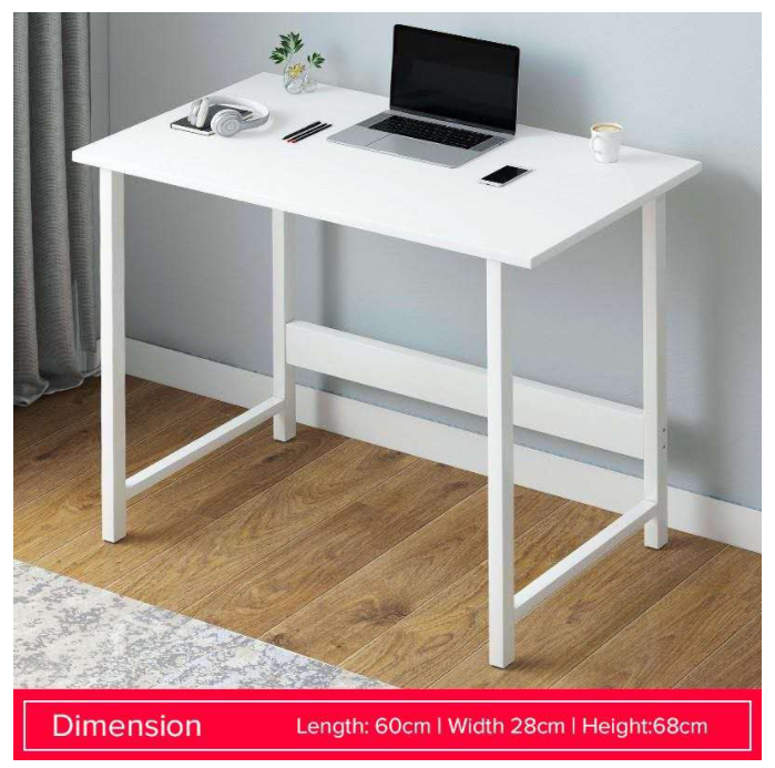 Wooden Durable Computer Desk Laptop Table for Home Office Working Study ...