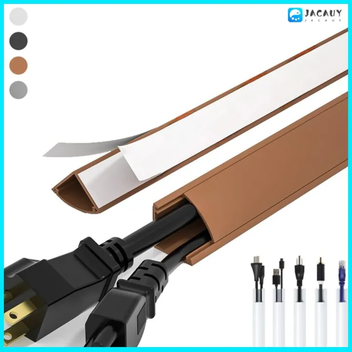 JACAUY Triangle Corner Cable Concealer PVC Paintable Wire Cover High ...