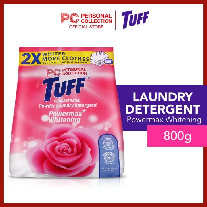 Tuff Powder Laundry Detergent Powermax Whitening Concentrated 800g | Lazada PH