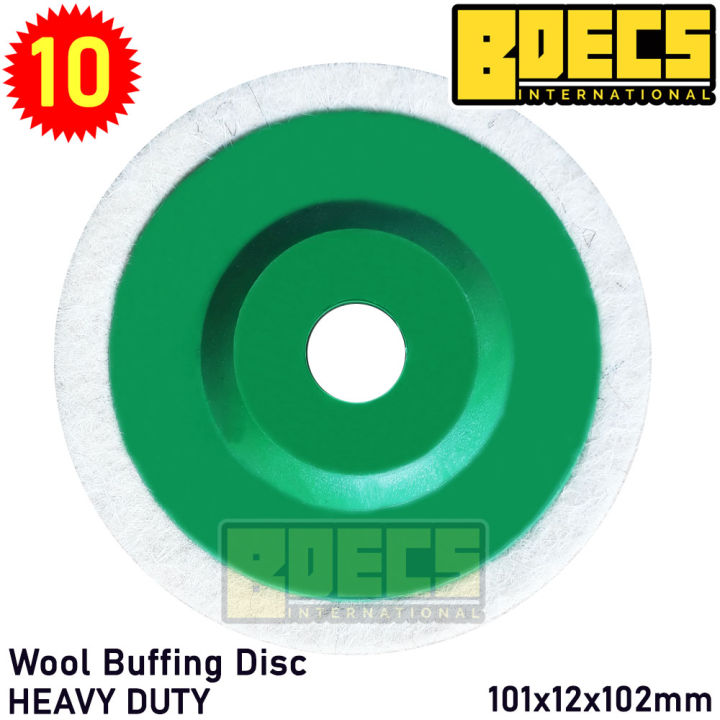 Wool Buffing Grinding Wheel Felt Polishing Discs Pads Set 10pcs Green ...