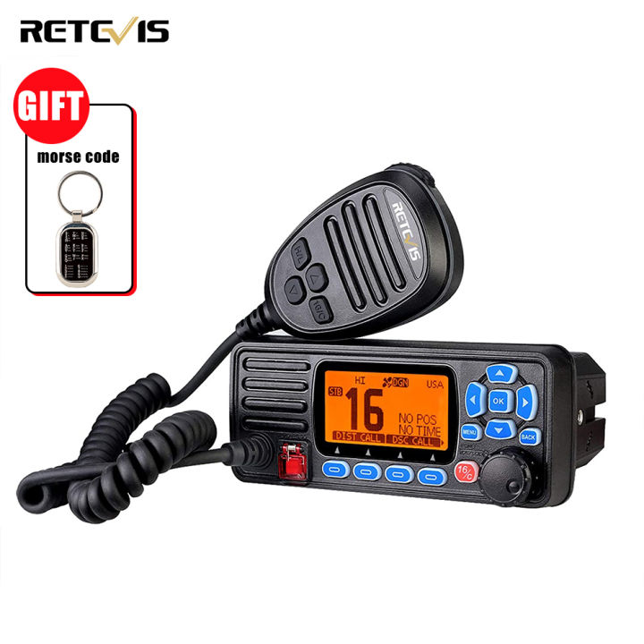Retevis RA27 VHF 88 Channels 25W IP67 GPS NOAA Fixed-Mount Class D DSC ...