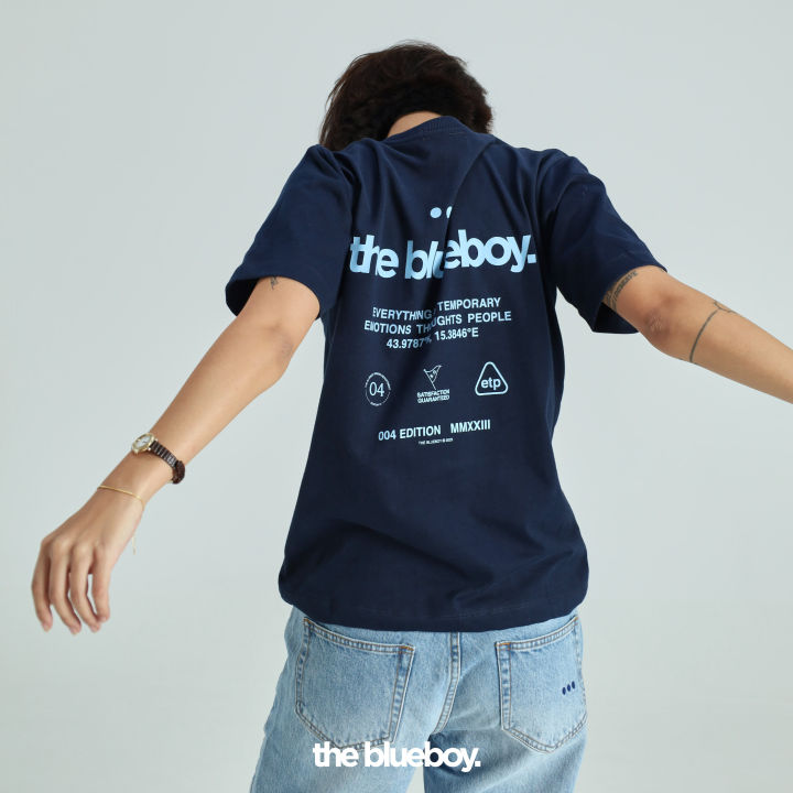 The Blueboy - Logo Tee เสื้อยืด oversize ผ้านุ่มพิเศษ | Lazada.co.th