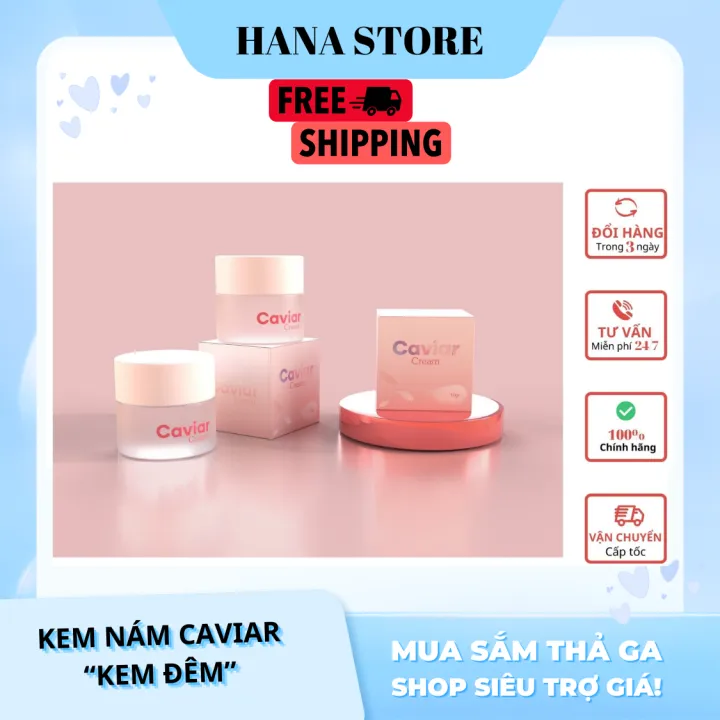 Kem Face, Kem nám Caviar Trứng cá tầm đen, thâm, nám, Kem Face Trứng cá tầm đen, Caviar Cream ...
