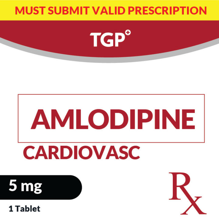 1104 Rx CARDIOVASC Amlodipine 5mg Tablet | Lazada PH