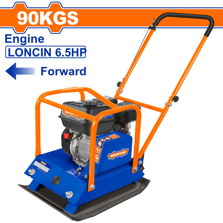 WADFOW Gasoline Plate Compactor 60kg / 90kg Vibrating Asphalt Soil ...