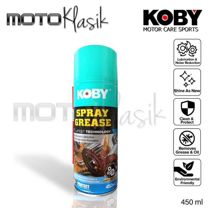 KOBY HIGH-TEMP SPRAY GREASE M341 450ML / MULTI-PURPOSE LUBRICANT SPRAY ...
