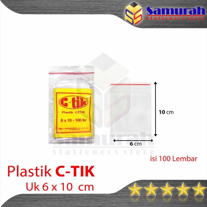 Plastik Klip C-TIK 6 x 10 Cetik / Plastic Bungkus Obat 6x10 cm PE Clip ...
