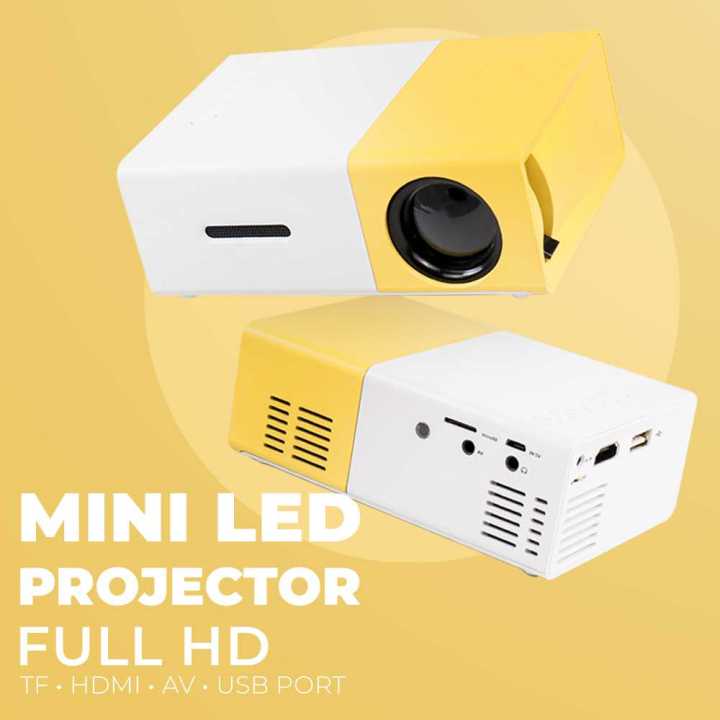 Mini Portable LED Projector Full HD with TF HDMI AV USB Port ...