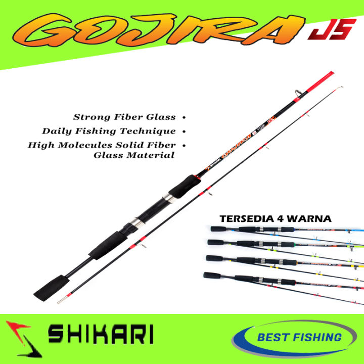 JORAN SHIKARI GOJIRA JS FIBER SOLID UKURAN 150CM 165CM 180CM 210CM ...