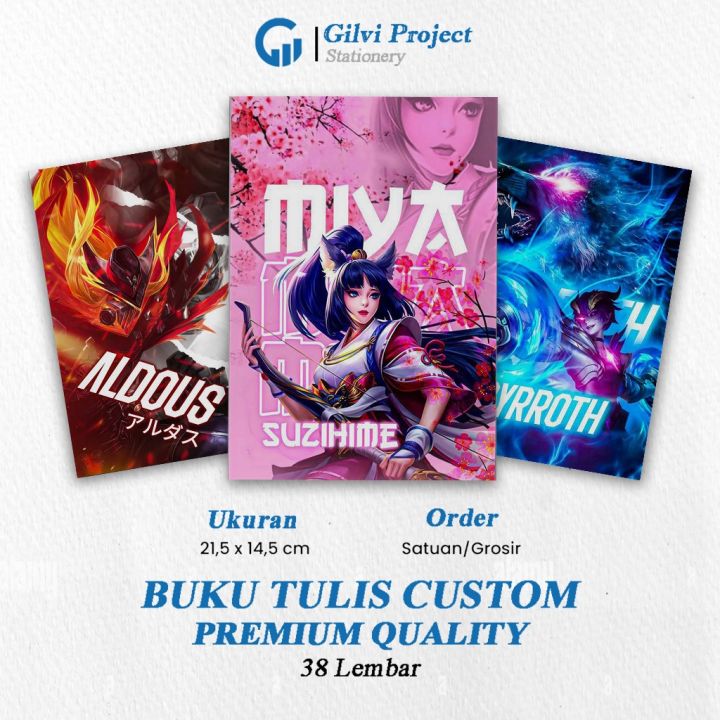 Buku Tulis Mobile Legend / ML [A] / Buku Tulis Sekolah / Buku Tulis ...