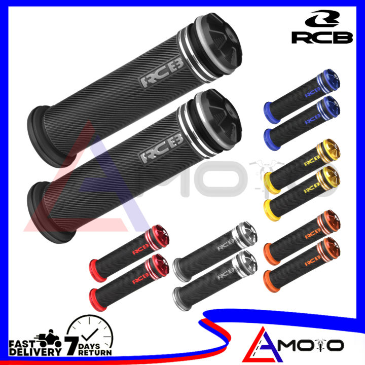 (PAIR) ORIGINAL RCB ALLOY HANDLE GRIP 66 - AHG66 UNIVERSAL ALL MOTOR ...