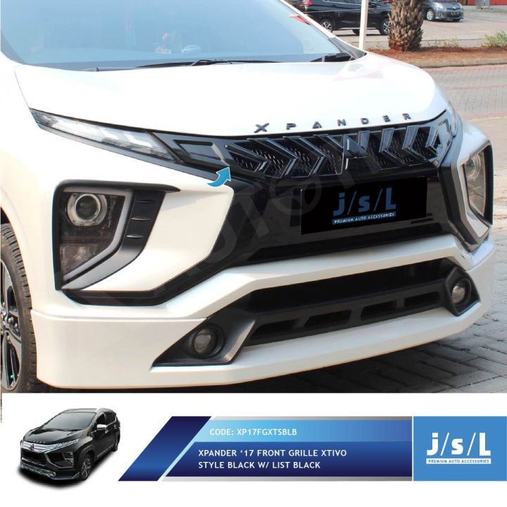 JSL Xtivo Grill Depan Xpander Front Grille Black Black | Lazada Indonesia