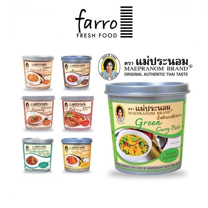 MAEPRANOM Thai Curry Paste Instant 380g (Green Curry / Red Curry ...