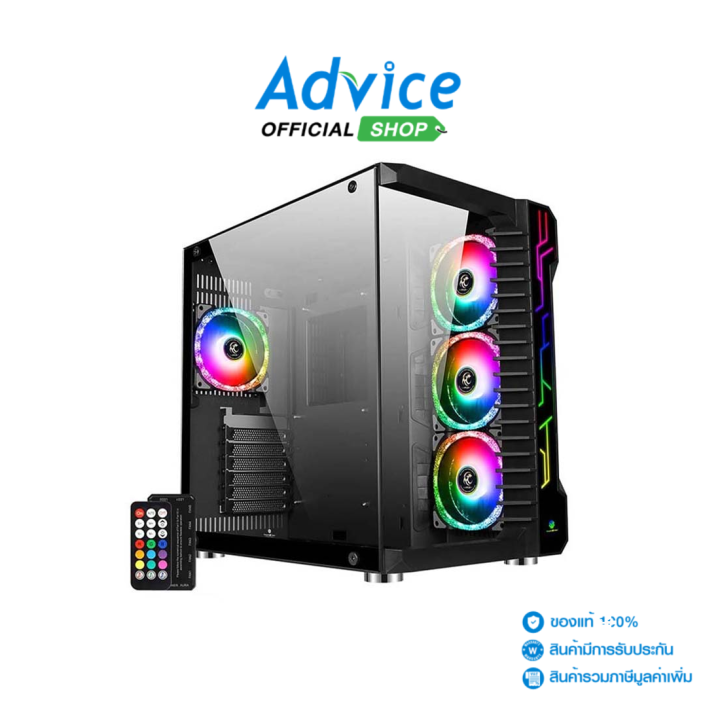 ATX CASE (NP) TSUNAMI PROTECTOR VISION II (BLACK) | Lazada.co.th