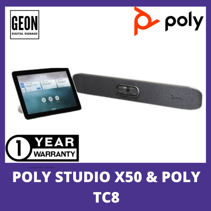 POLY STUDIO X50 & POLY TC8 All-in-one 4K Video Conference/Collaboration ...
