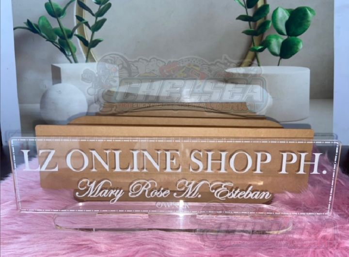 Acrylic Table Name Plate Clear / Transparent, Blank | Lazada PH