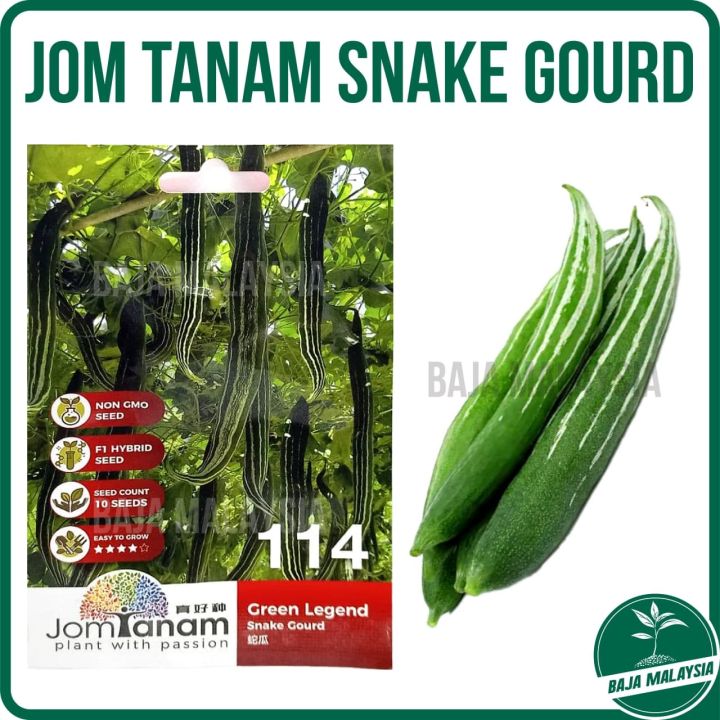 JOM TANAM BY CROP POWER GREEN LEGEND SNAKE GOURD SEED / BENIH PETOLA ...