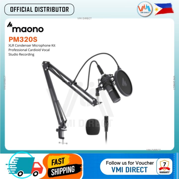 MAONO PM320S XLR Condenser Microphone Kit Professional Cardioid Vocal ...