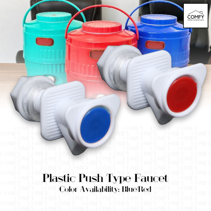 Drinking Water Jug PVC Plastic Plastic Faucet Push Type Gallon ...