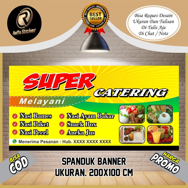 Spanduk Banner Backdrop Catering / Banner Toko Catering / spanduk ...