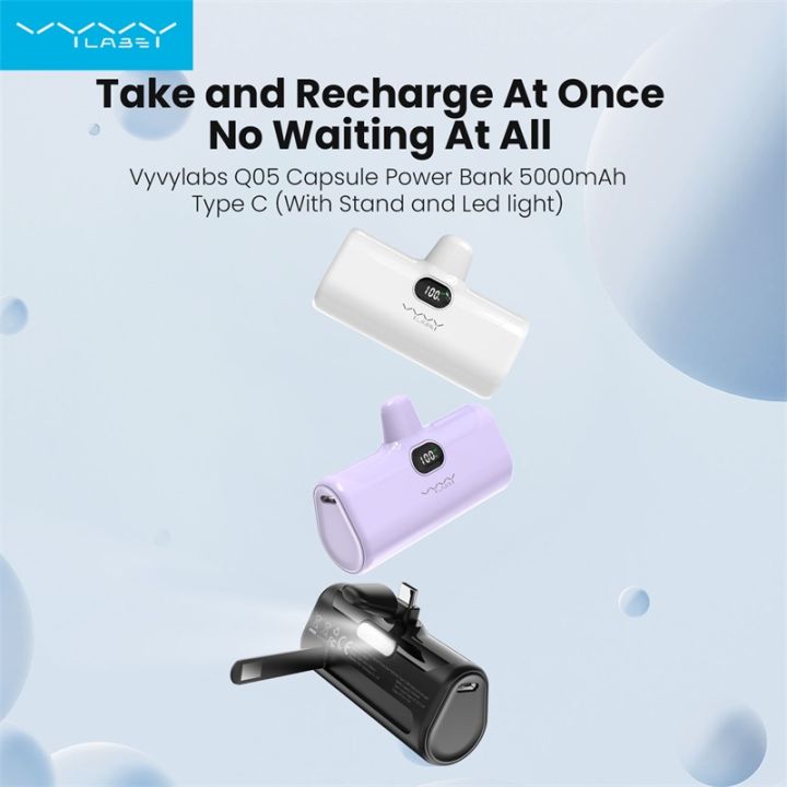 【24H Shipped 3 Years Warranty】Vyvylabs Mini Capsule Power Bank is ...