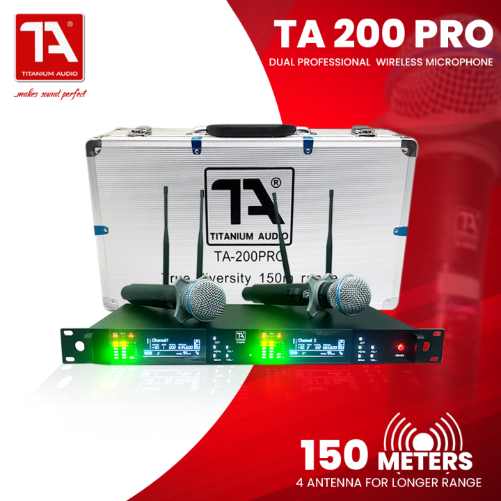 Titanium Audio 200 PRO / Wireless Microphone / Professional Wireless ...