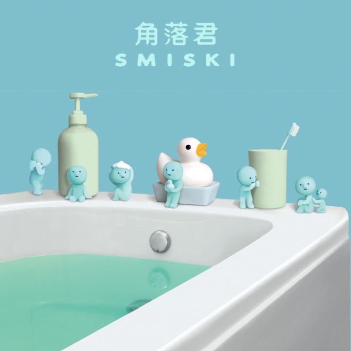 SMISKI bathroom series Fashion play blind box glow-in-the-dark action ...
