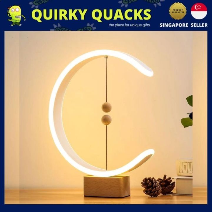 C SHAPE MAGNETIC SWITCH LED NIGHT STAND - Wooden Base Magnetic Switch ...