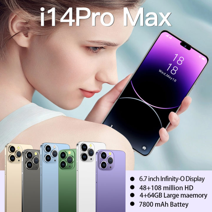 I14 Pro Max โทรศัพท์มือถือ,โทรศัพท์มือถือนักเรียนกล้อง50+108MPแบตเตอรี่ ...
