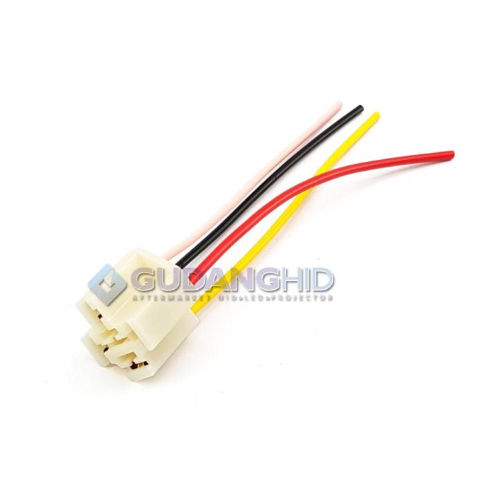 Socket Soket Adaptor Relay Klakson Kaki 4 Pin Booster Lampu 12 AWG ...