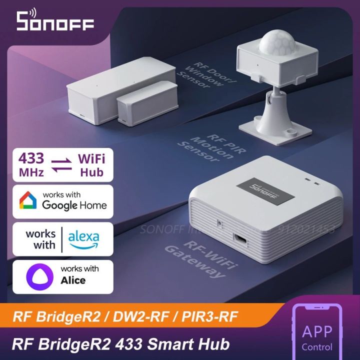 SONOFF RF Bridge R2 433MHz Smart Hub RF Gateway Smart Scene Home ...