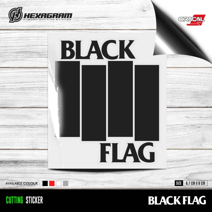 Cutting Sticker Black Flag Logo | Stiker Cutting Logo Black Flag ...