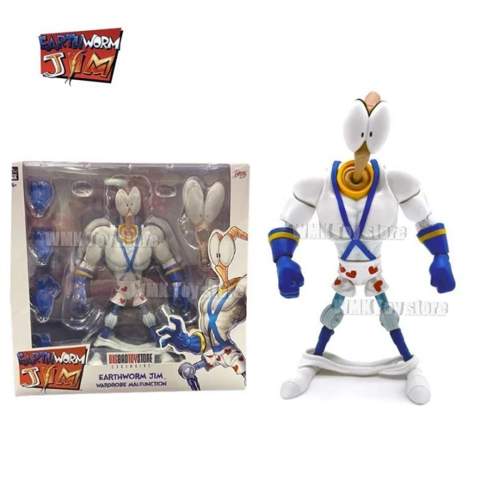 🚀high quality 🚀In Stock Earthworm Jim 2.0 PDNA 1/12 Action Figure Worm ...