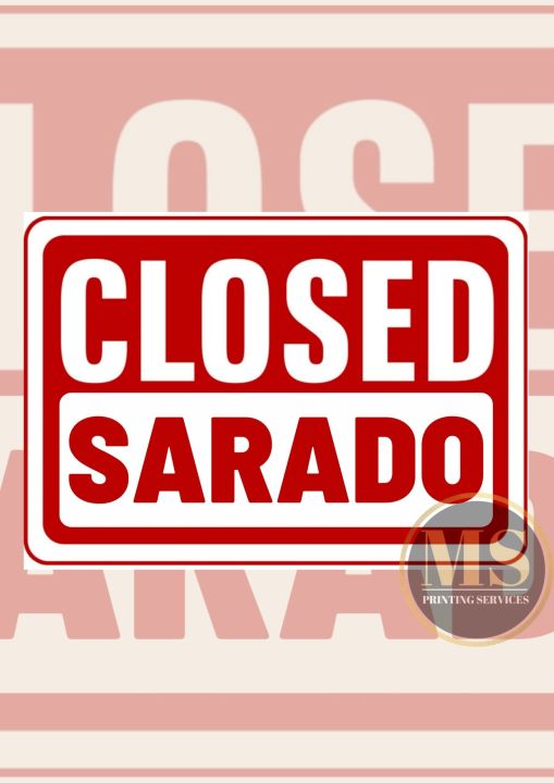 Open Closed Bukas Sarado Signage (Laminated A4 Size) | Lazada PH Open Closed Bukas Sarado Signage (Laminated A4 Size) | Lazada PH