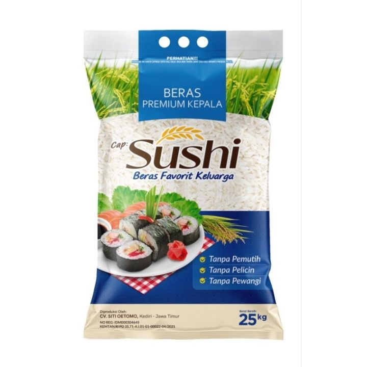 Beras Premium Kepala Cap Sushi 5kg | Lazada Indonesia