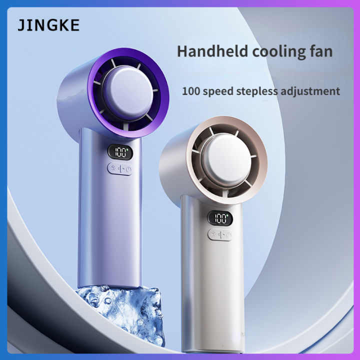 2024 Handheld Refrigeration Fan 3000/5000mAh 100 Speed Fan Rechargeable ...