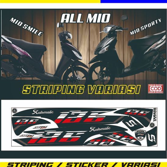 STIKER MOTOR YAMAHA MIO SMILE MIO SPORTI MOTOR MIO OLD MIO KARBU ...