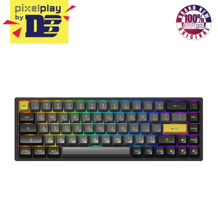 Akko Black & Gold 3068B Multi-Modes RGB Mechanical Keyboard (Akko X TTC ...