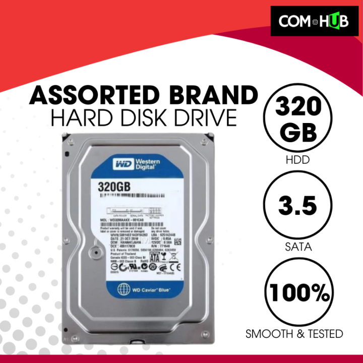 Assorted 320GB 3.5 HDD Desktop Hard Disk Drive (WD, Seagate, Toshiba ...