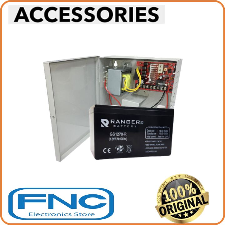 Door Access U1205-A 12VDC 5AMP UPS Power Supply c/w 12V7AH Backup ...