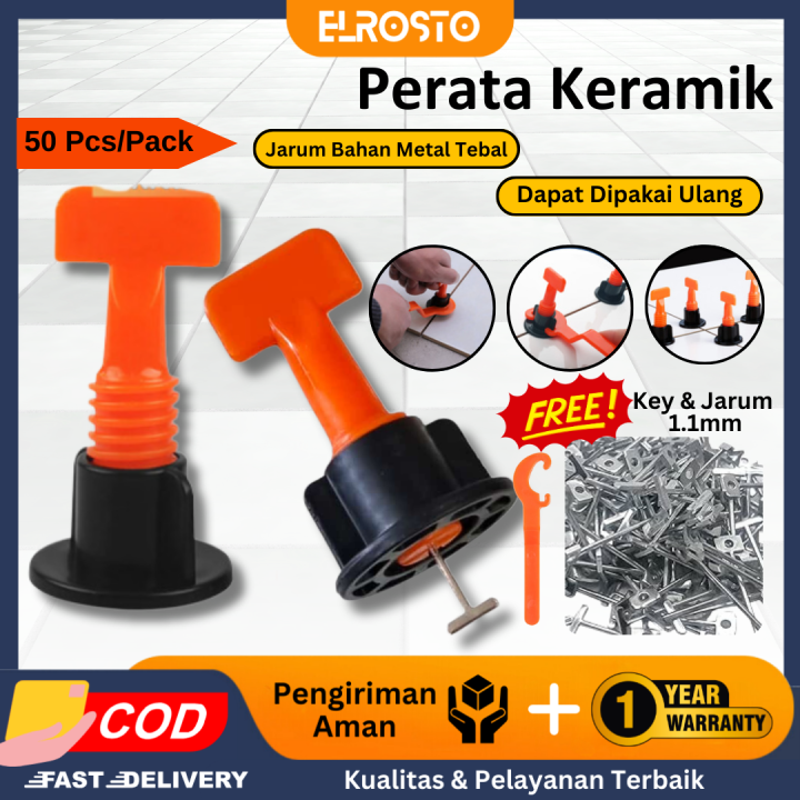 Alat Pasang Keramik Perata Keramik Putar Reusable Tile Leveling SPACER ...