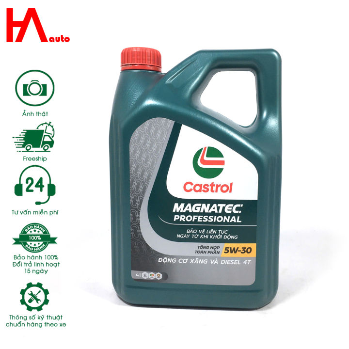 [CHÍNH HÃNG] Dầu nhớt động cơ Castrol Magnatec Professional 5W30 API SP ...