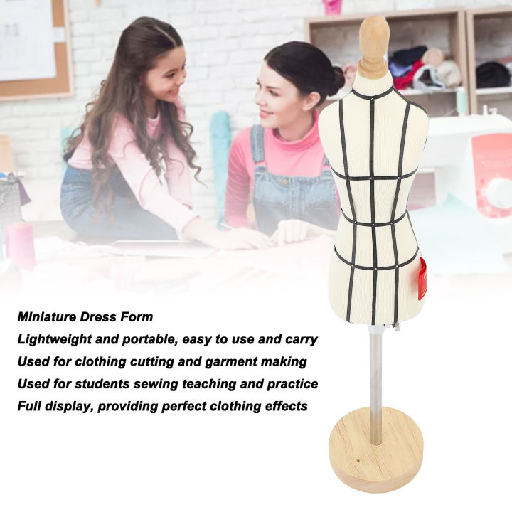 Clothing Display Mannequin Miniature Dress Form Adjustable Height for ...