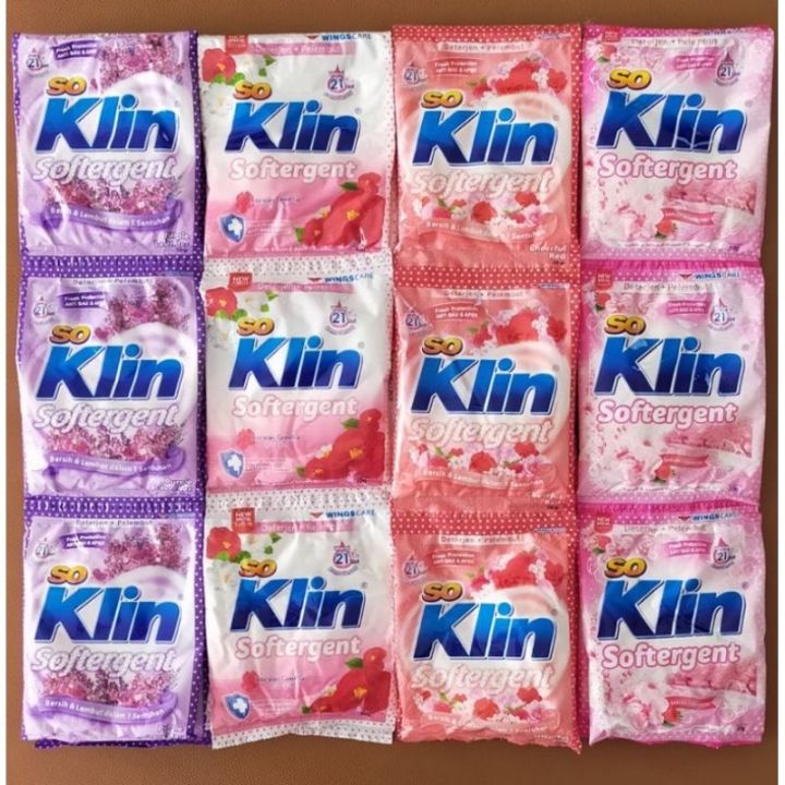 Soklin Detergent Sachet Deterjen Bubuk So Klin (Banded 2 renteng isi 12 ...