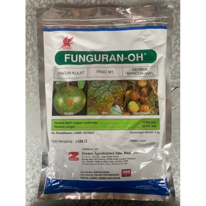FUNGURAN-OH / copper hydroxide 77% fungicide racun kulat / Zeenex ...